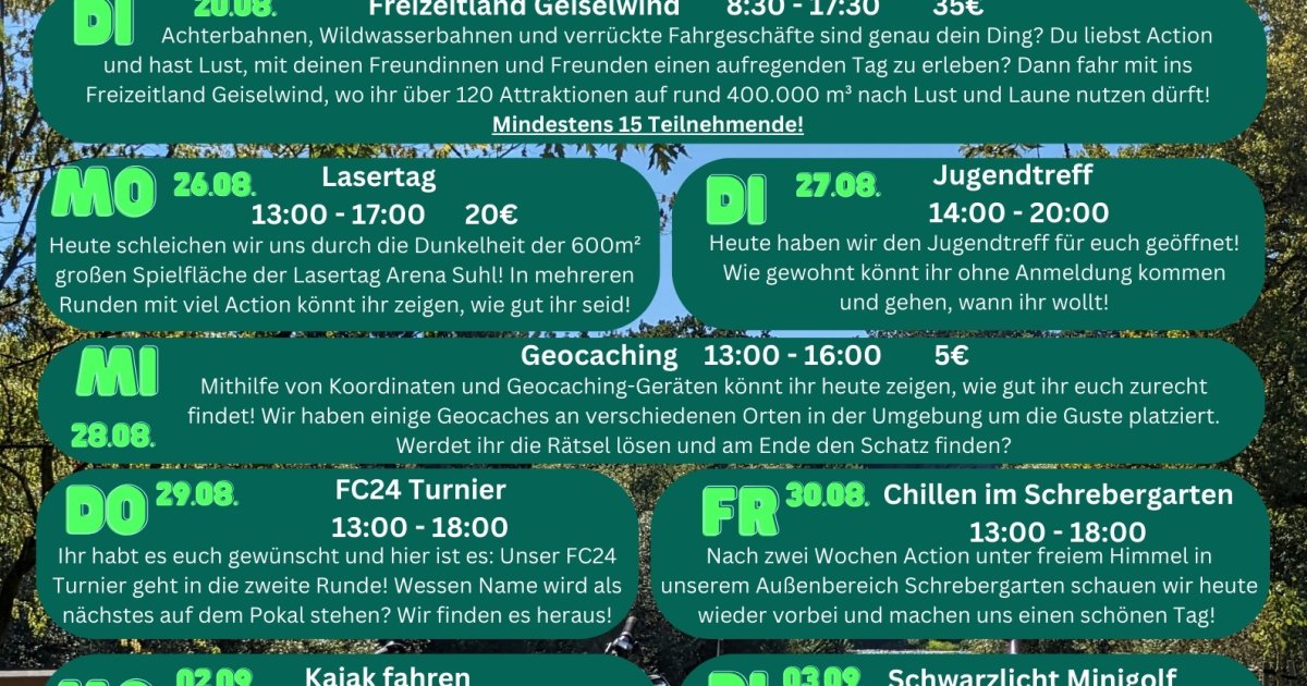Ferienprogramm Sommer 2024 | Untersiemau